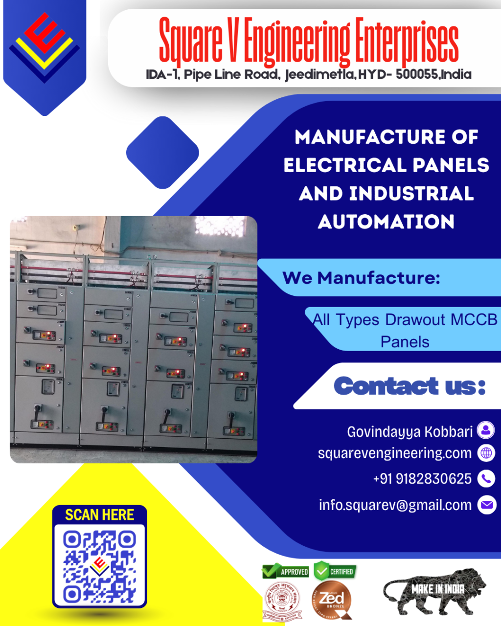 Drawout MCC Panels - Square V Engineering Enterprises